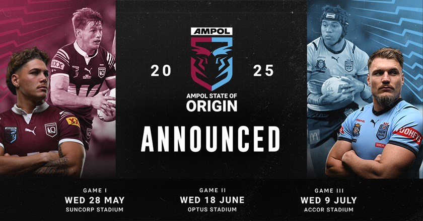 ‘State Of Origin’ 2025 Schedules Released With Women’s Matches Confined ...